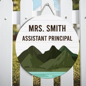 Assistant Principal Door Sign, Guidance Counselor Door Hanger ...