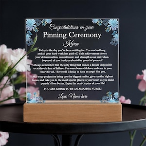 Nurses Degree Graduation Gift, Pinning Ceremony Gifts, Heart Plaque ...