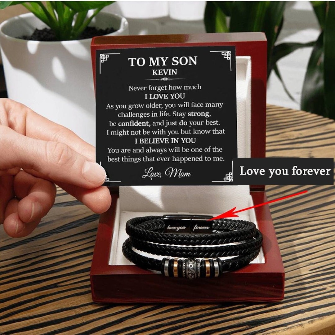 Bracelet for Son From Parents Gift for Son on His Birthday - Etsy
