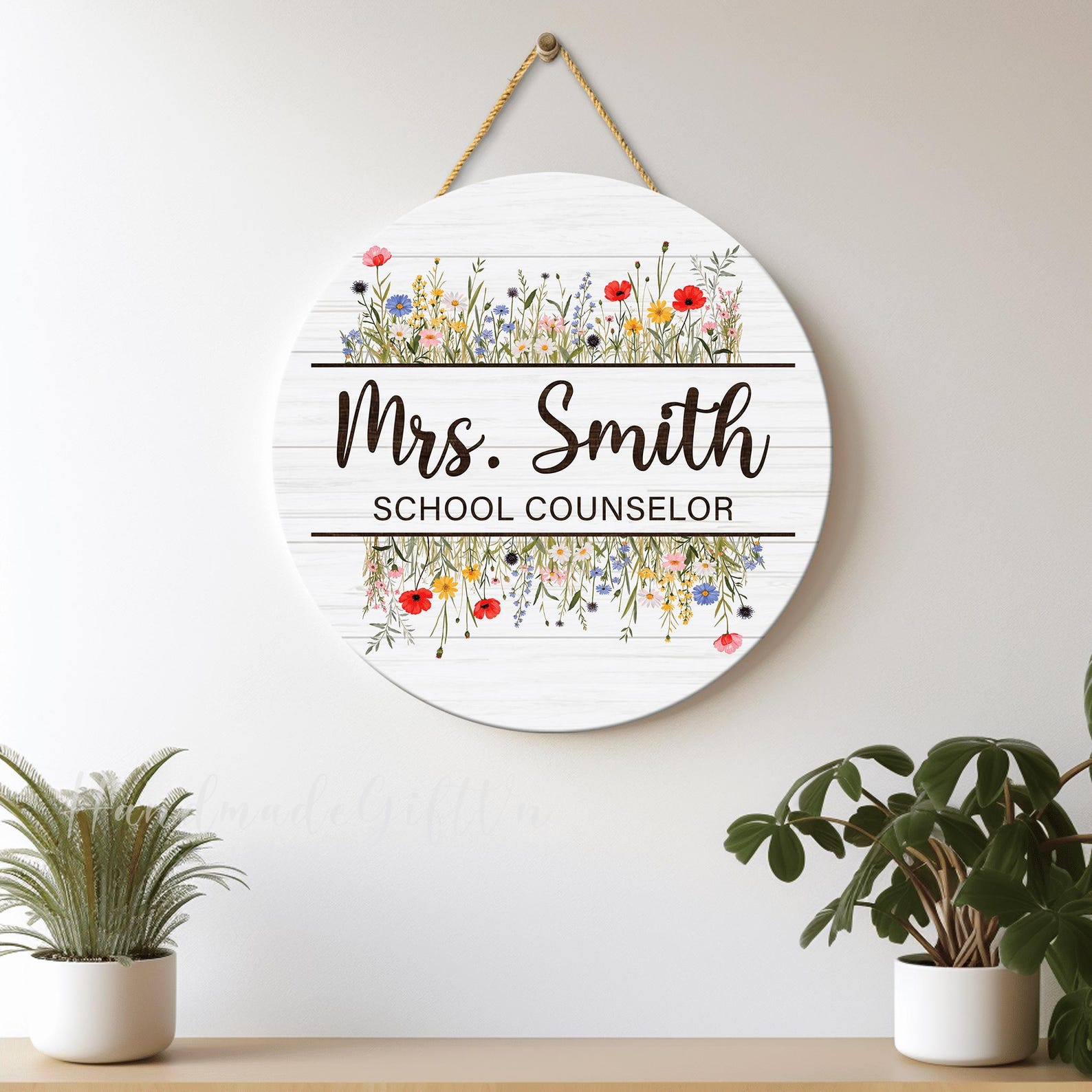Personalized School Counselor Door Sign, School Counselor Office Sign ...