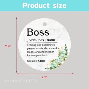 Custom Boss Gift From Employee, Boss Definition Ornament, Best Boss ...