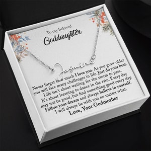 Meaningful Gift for Goddaughter, Godmother to Goddaughter Christmas ...