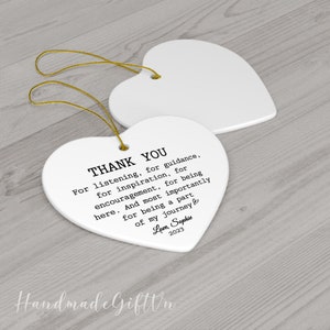 Personalized Thank You Gift for Friend, Thank You Ornament, Thank You ...