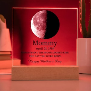 Moon Phase Plaque for Mom, Custom Moon Phase Gift for Her/him ...