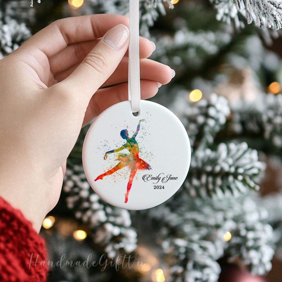Personalized Ballet Dancer Christmas Ornament 2024, Ballerina ...