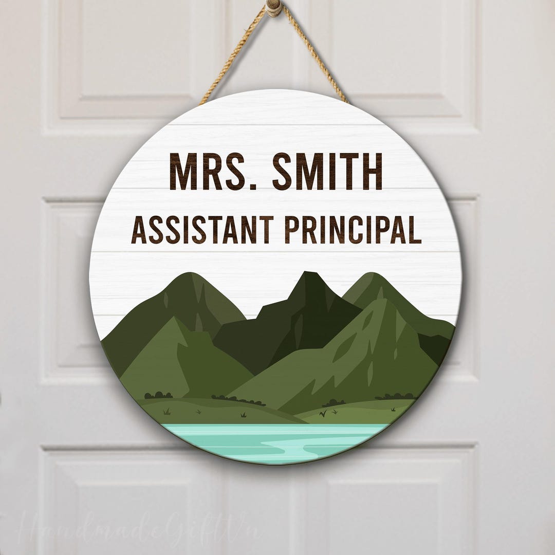 Assistant Principal Door Sign, Guidance Counselor Door Hanger ...