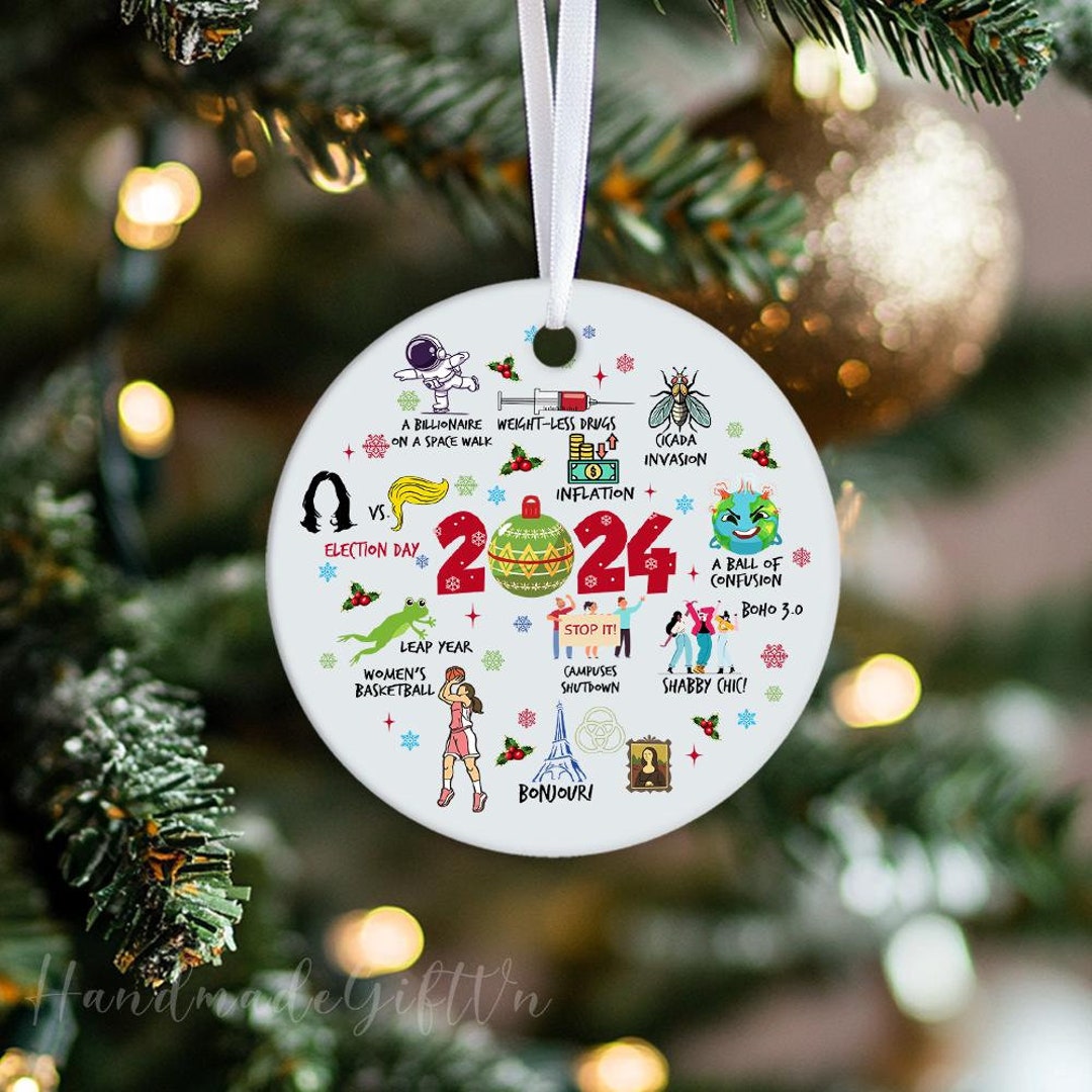 Notable Events 2024 Christmas Ornament, A Year to Remember Ornament ...