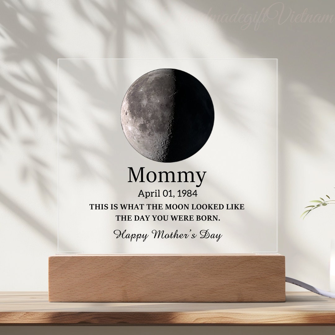 Moon Phase Plaque for Mom, Custom Moon Phase Gift for Her/him ...
