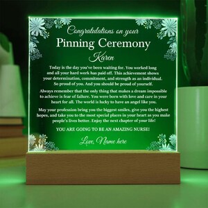 Nurses Degree Graduation Gift, Pinning Ceremony Gifts, Heart Plaque ...