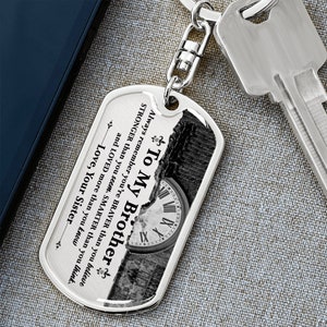 Personalized Keychain for Brother From Sister, Brother Keychain Gifts ...