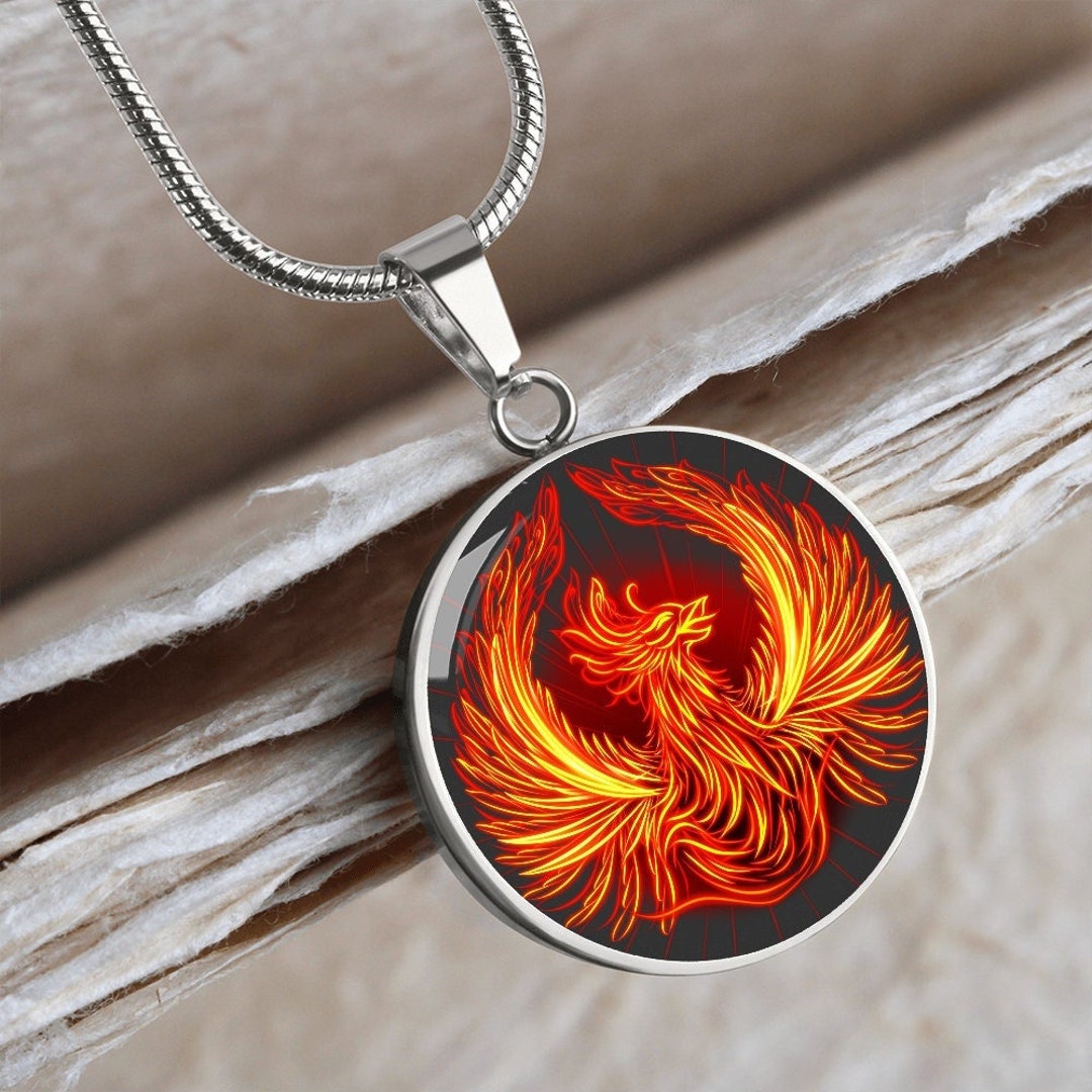 Personalized Phoenix Bird Necklace Phoenix Jewelry for Women - Etsy