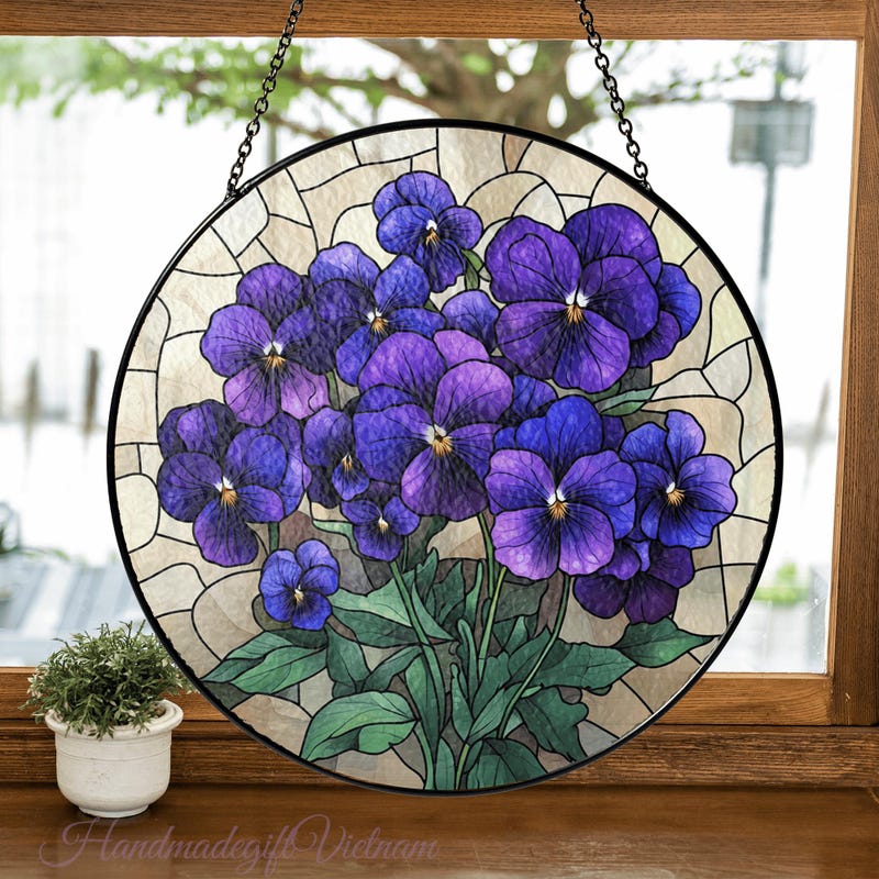 Violet Stained Glass - Etsy