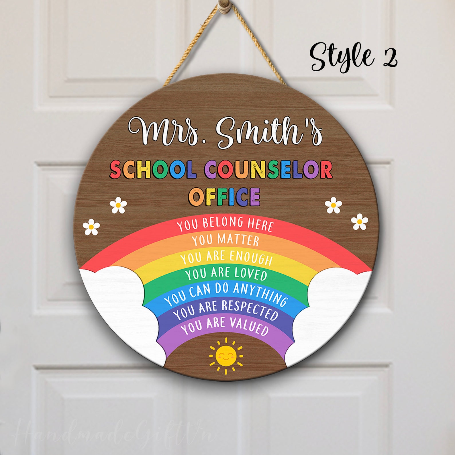 School Counselor Door Hanger, Psychologist Office Sign, Psychology ...