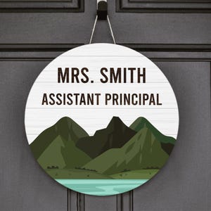 Assistant Principal Door Sign, Guidance Counselor Door Hanger ...
