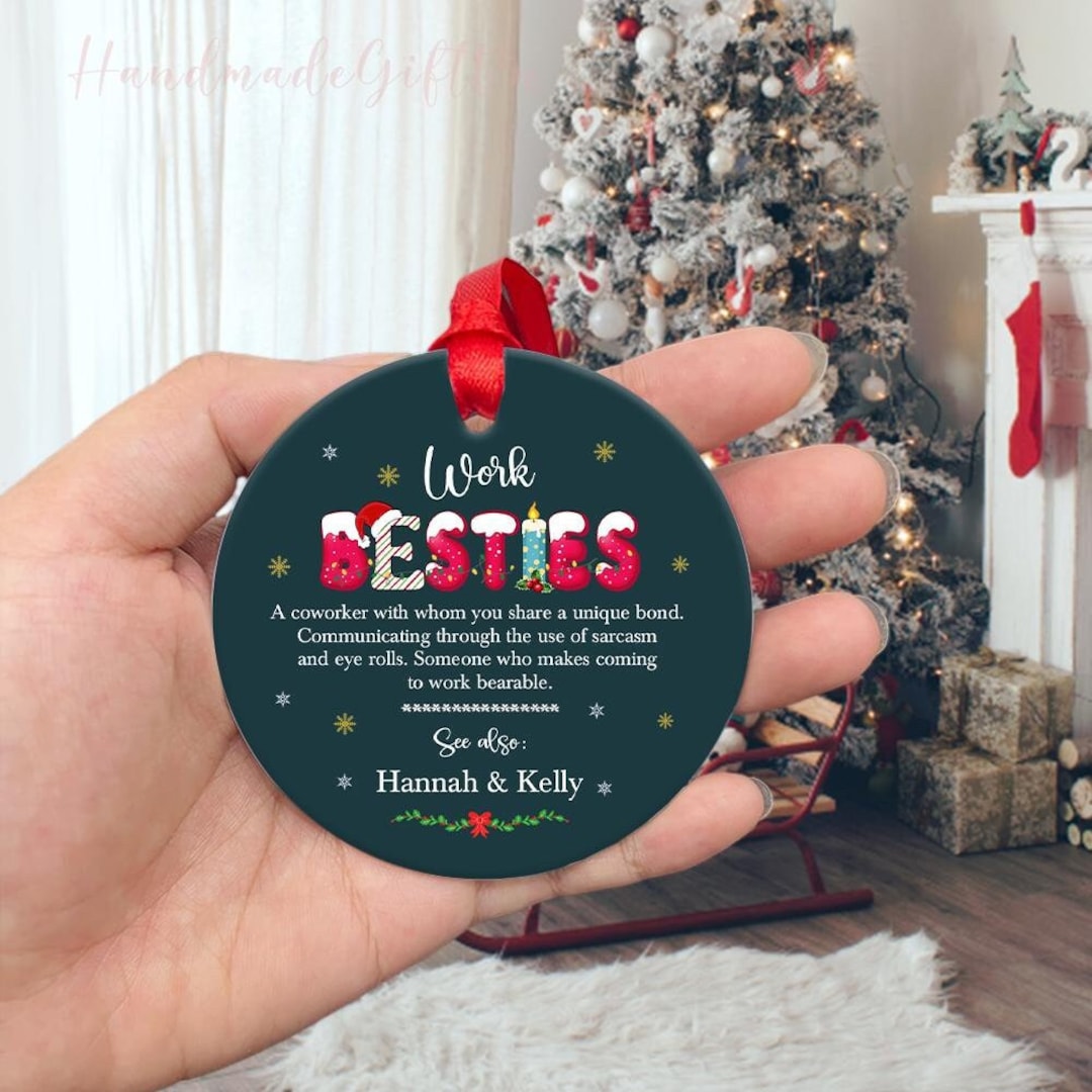 Work Besties Christmas Ornament, Gifts for Work Bestie, Coworker ...