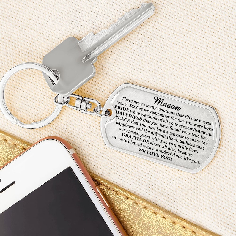Son Wedding Keychain From Parents, Son Wedding Gifts, to My Son on His ...