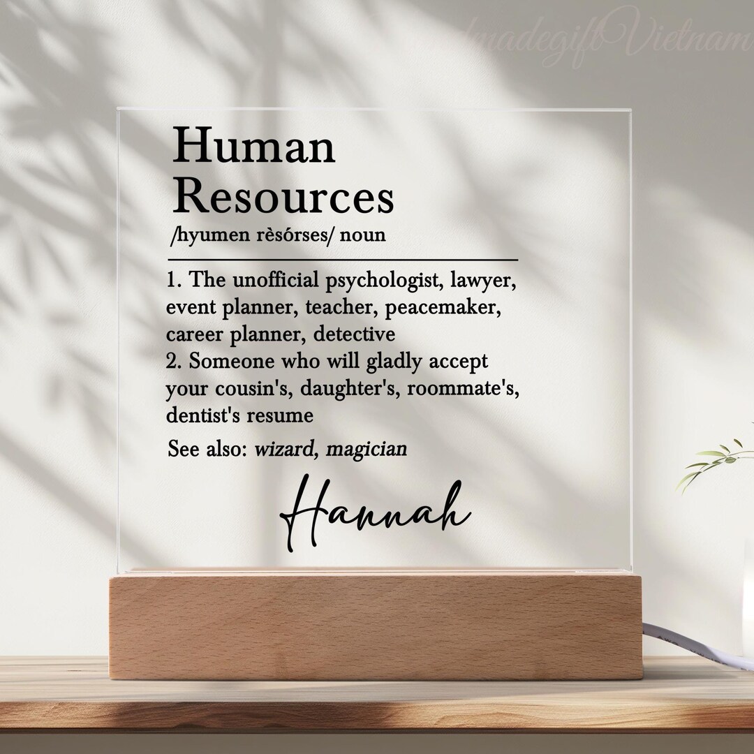 Personalized Human Resources Definition Gifts, Custom HR Gifts, Hr ...