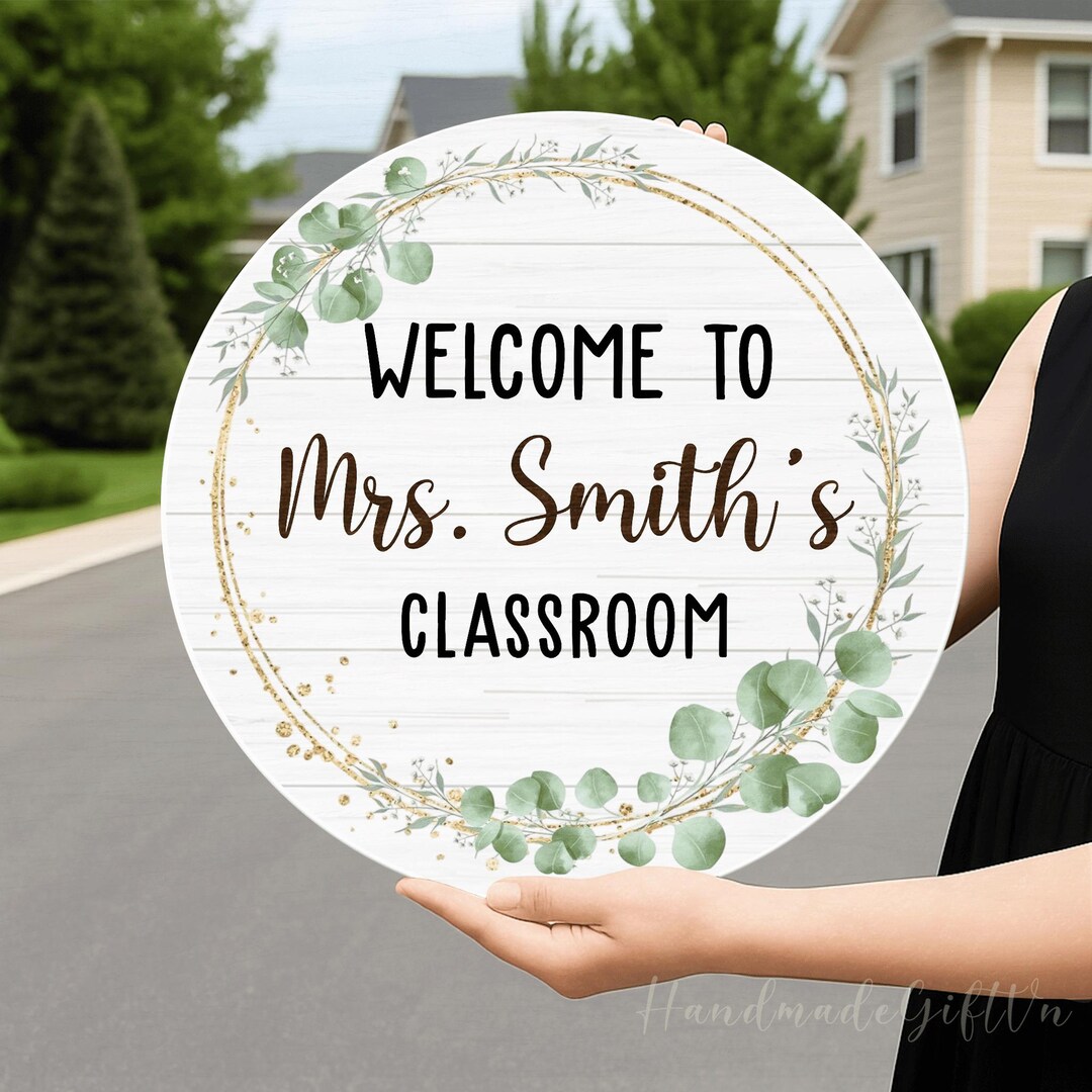 Personalized Teacher Door Sign, Teacher Name Sign, Teacher Name Door ...