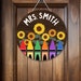 Personalized 3D Teacher Door Sign, Sunflowers Teacher Sign, Teacher ...