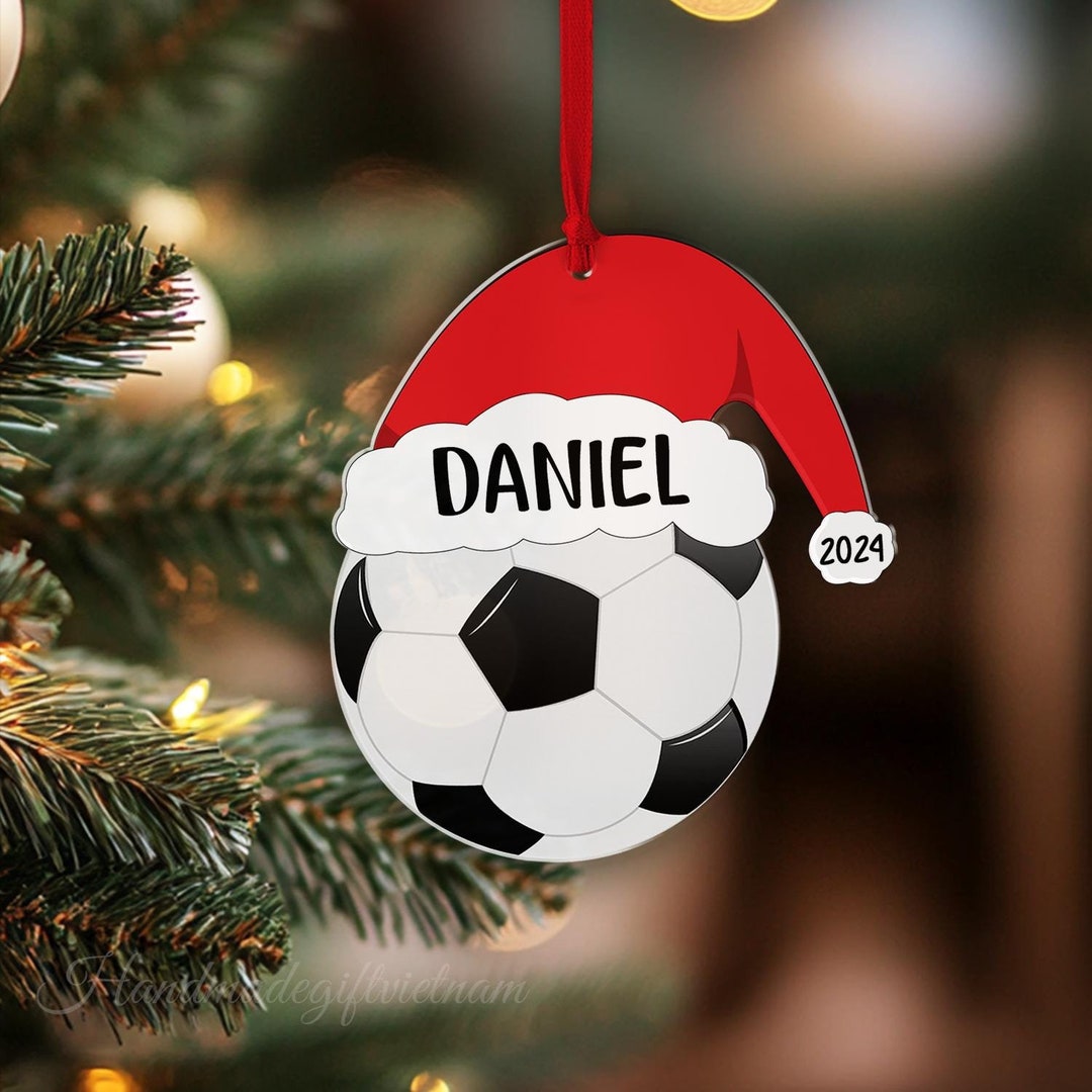Personalized Soccer Christmas Ornament, Soccer Ornament for Kids ...