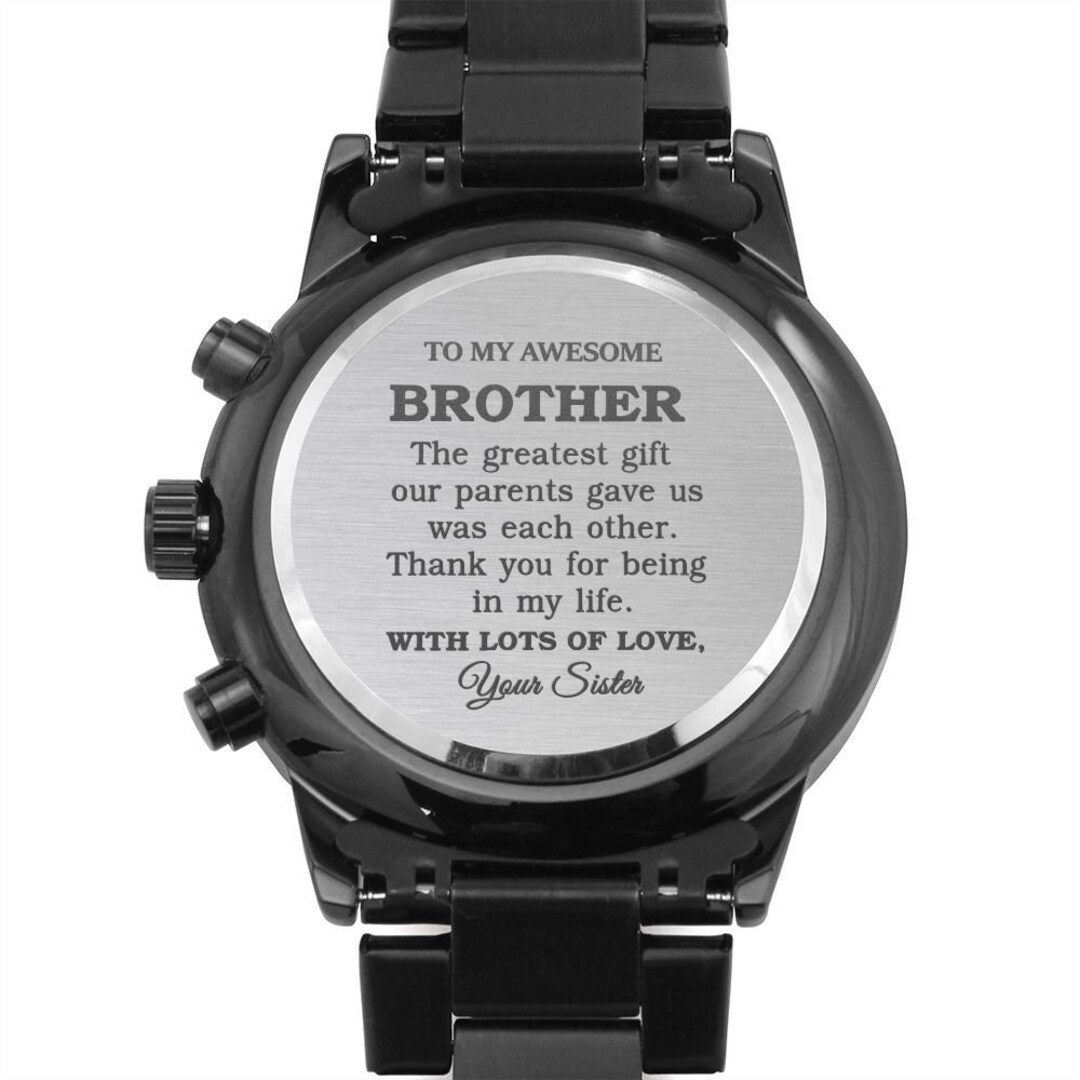 To My Brother Watch Gift/gifts for Brother/brother Christmas Gift ...