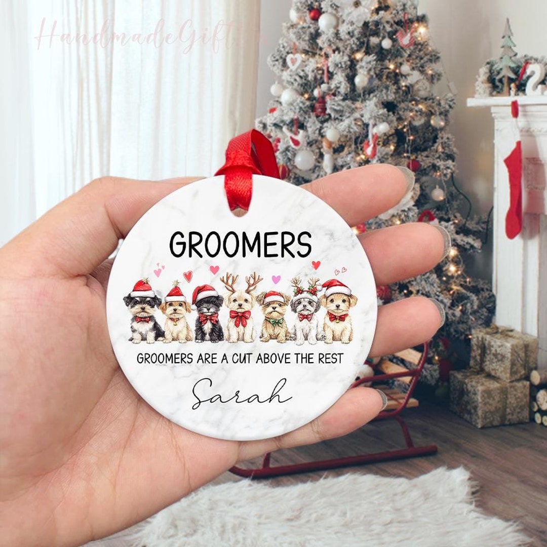 Personalized Pet Groomers Gift Ornament, Dog and Cat Washer, Present ...