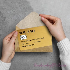 Love Bank Wallet Card for Dad, Photo Wallet Card Gifts for Father ...