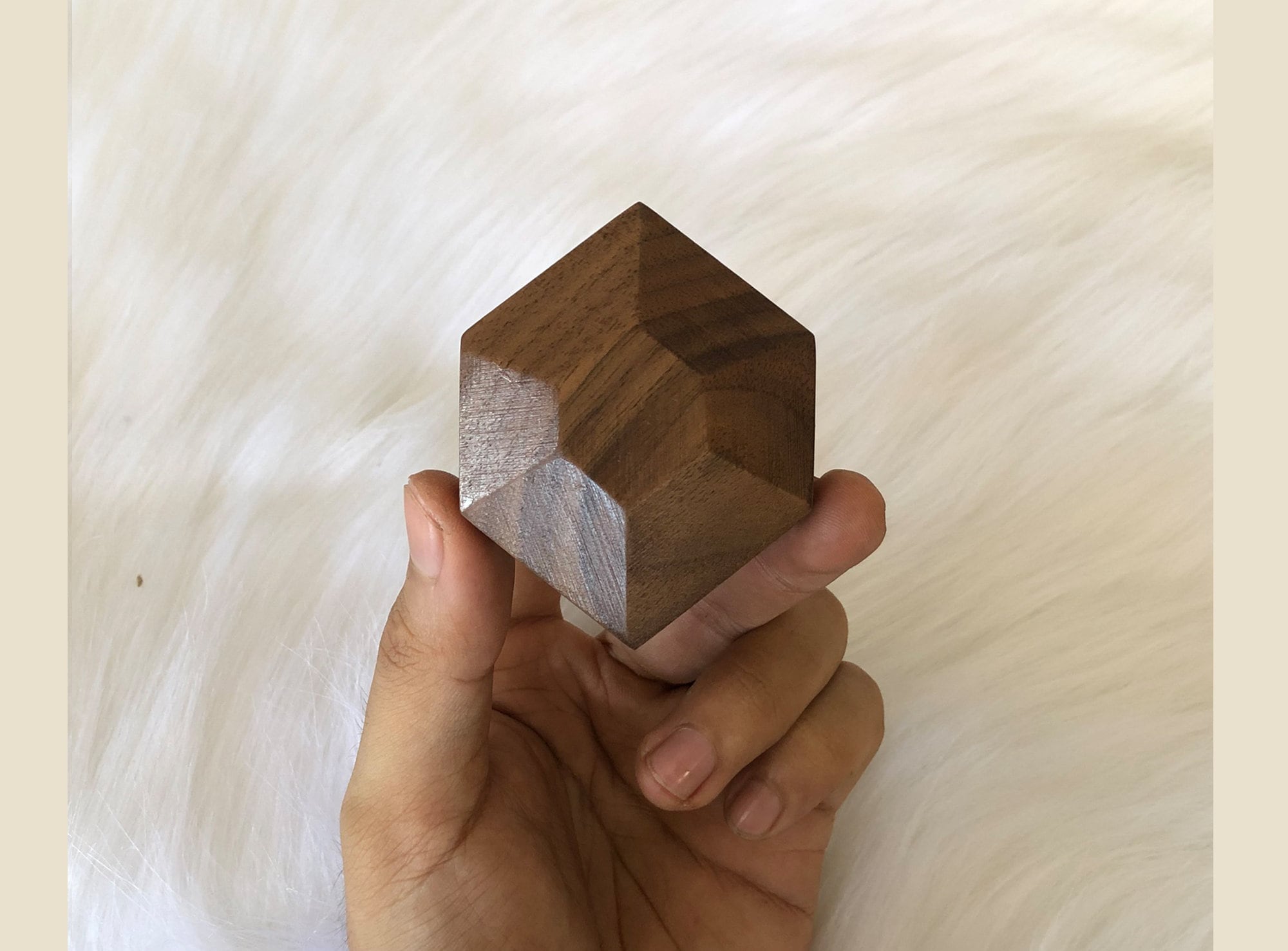 Polygon Ring Box / Hexagon Engagement Ring Box / Walnut Ring - Etsy