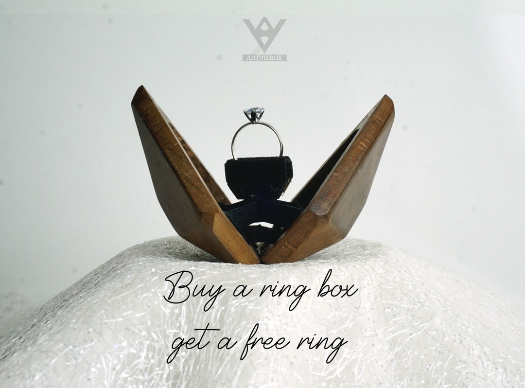 Pentagon Ring Box Kinetic Ring Box Turning Ring Holder - Etsy