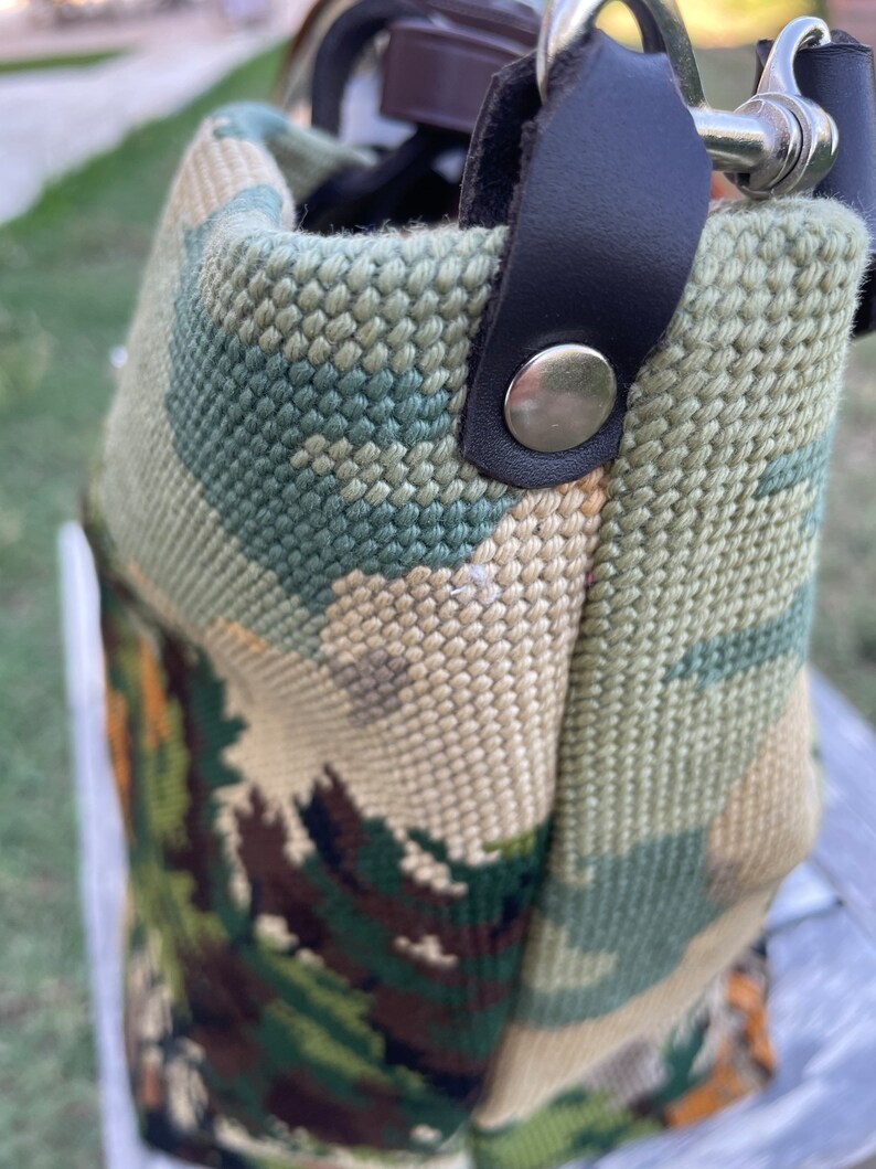 Women's Handbag in Tapestry and Leather, With English Countryside ...