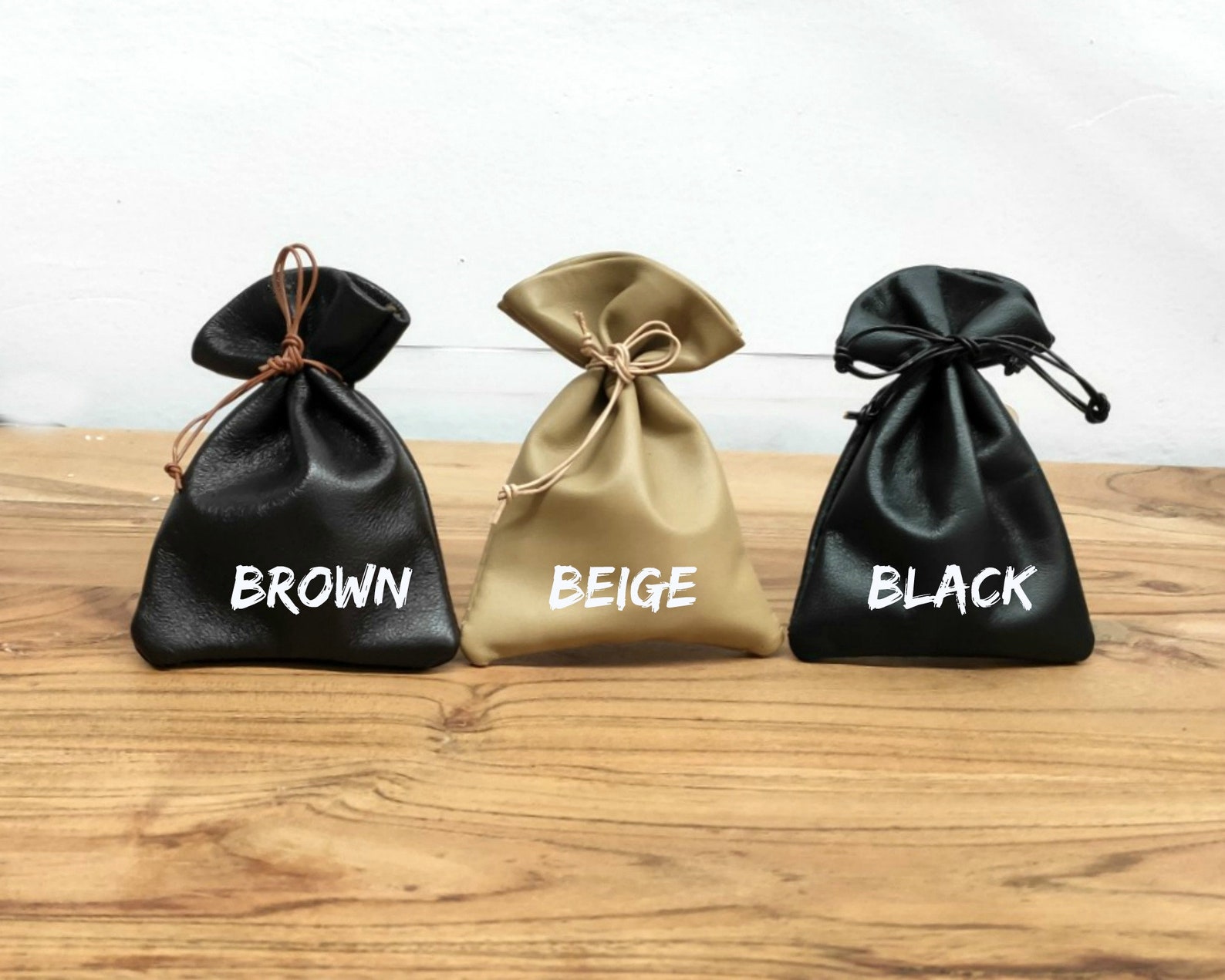 10x Jewelry Packaging Pouch Bag, Small Jewelry Pouch Bag, Leather ...