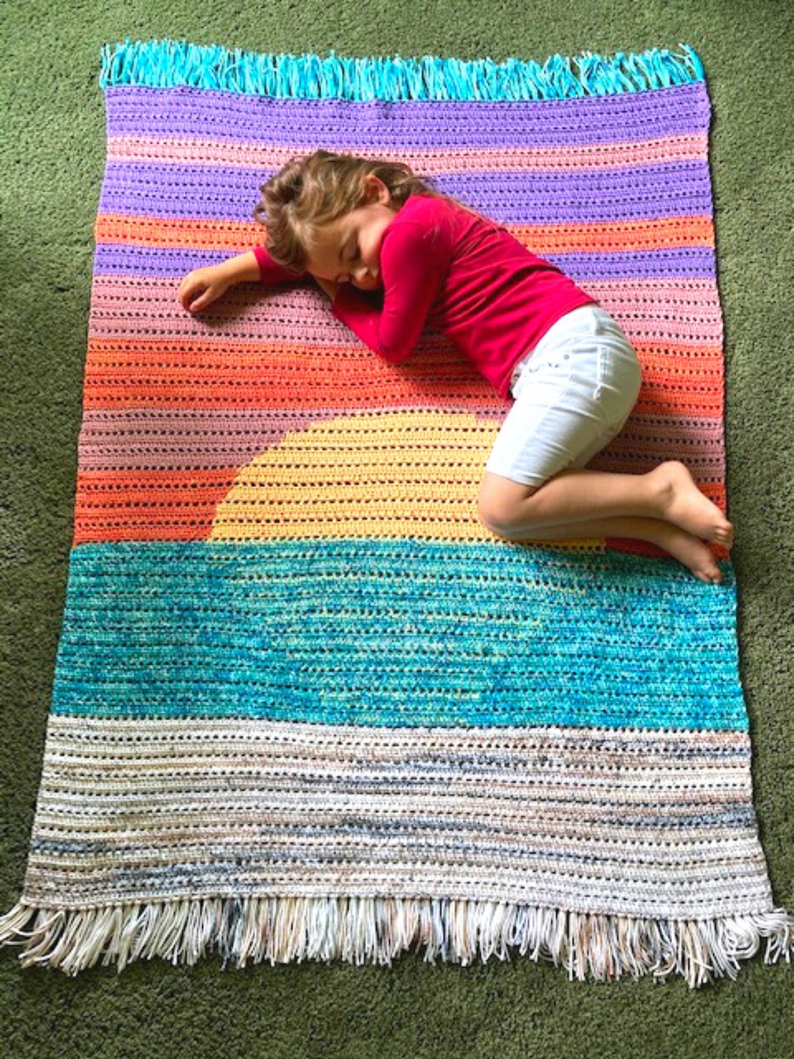 Summer Nights Throw Blanket Crochet Pattern | Etsy
