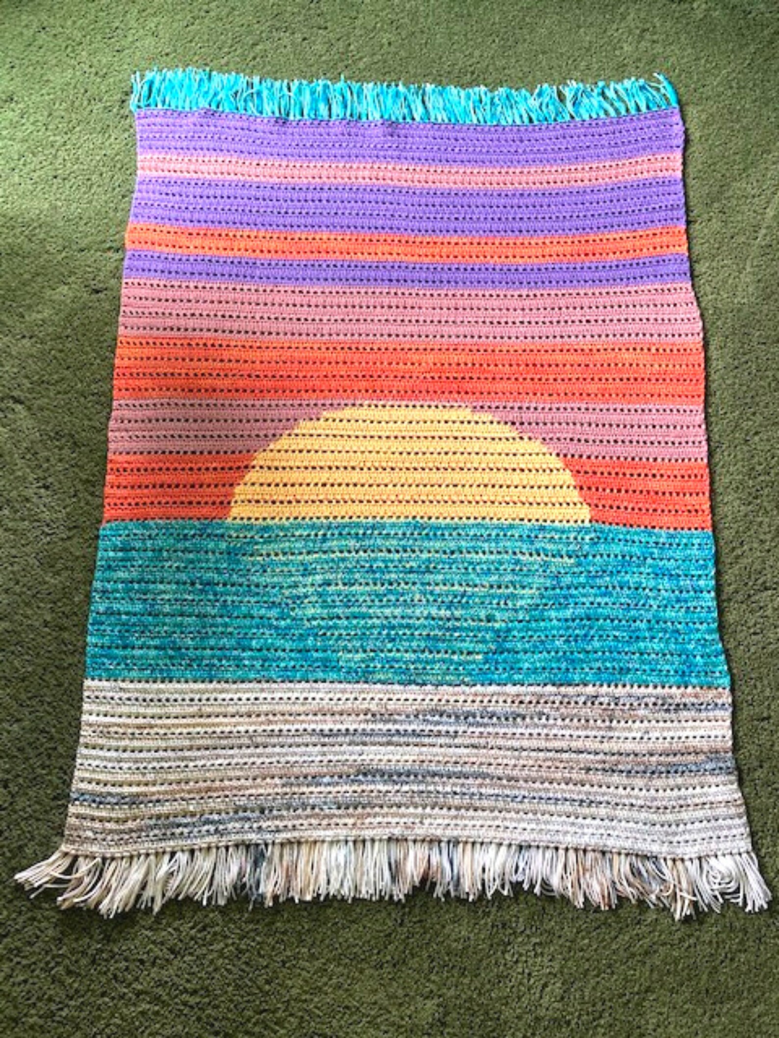 Summer Nights Throw Blanket Crochet Pattern | Etsy