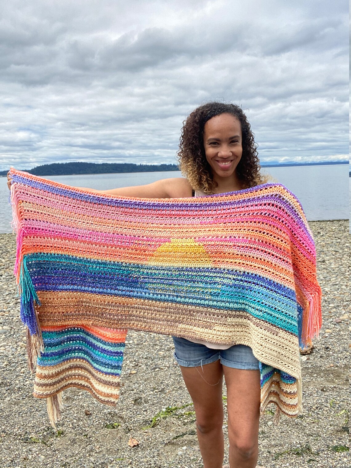 The Summer Nights Ruana Crochet Pattern - Etsy