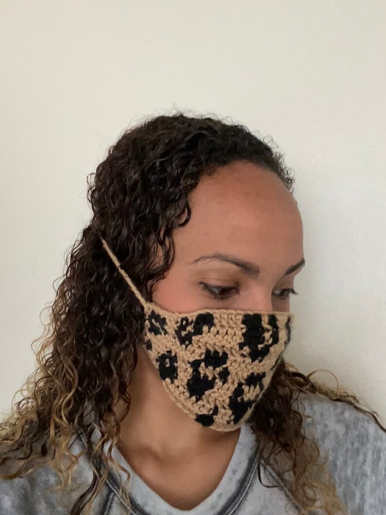 Belle Leopard Crochet Mask Pattern - Etsy
