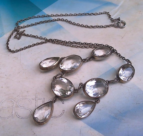 Art Deco Super Sparkly Diamond Glass Paste Bezel Bead… - Gem