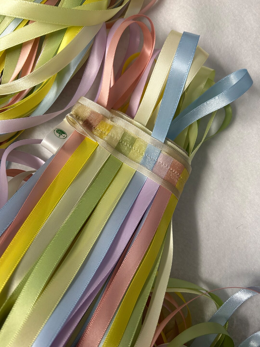 Pastel Rainbow Ribbon Curtain: Handmade Nursery Decor, Fly Barrier - Etsy