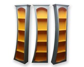 Handmade Curved Wooden Bookshelves