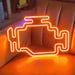 Check Engine Neon Sign, Check Engine Led Sign, Engine Neon Sign, Garage ...