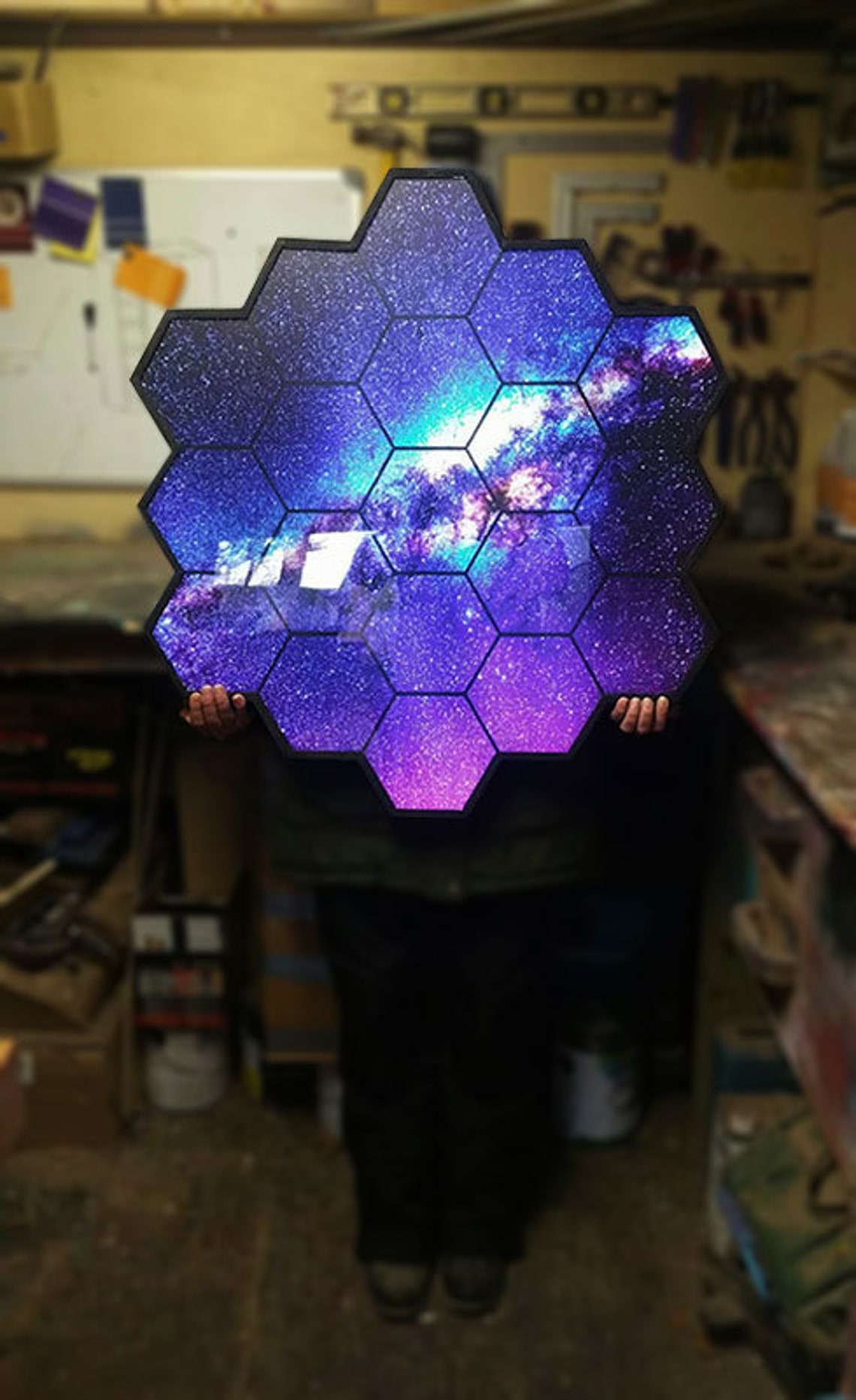 James Webb Telescope themed LED picture. | Etsy