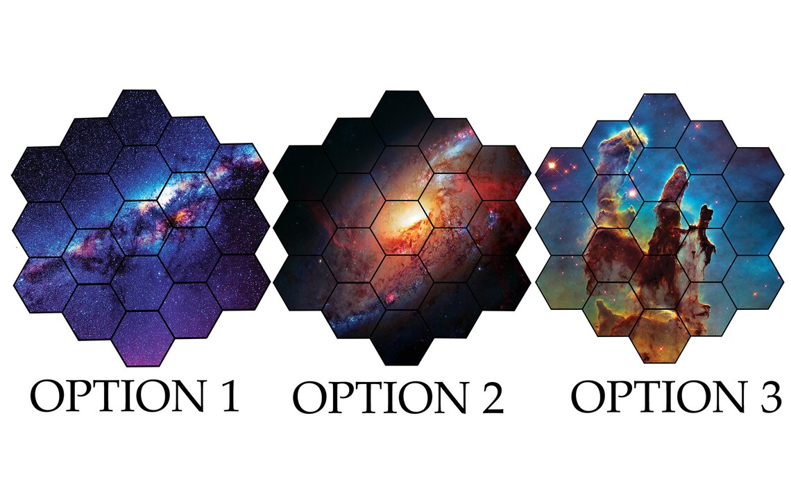 James Webb Telescope themed LED picture. | Etsy