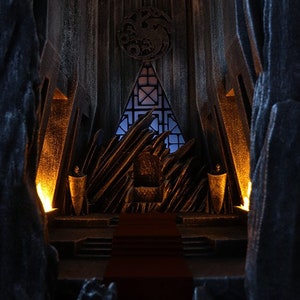 Dragonstone Throne Room Booknook. - Etsy