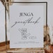 Wedding Jenga Game Sign Simple Jenga Guestbook Sign Jenga Piece With ...