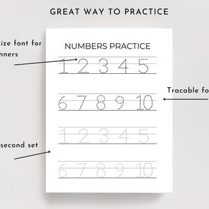 Printable 0-10 My Numbers Tracing Page, Preschool and Kindergarten ...