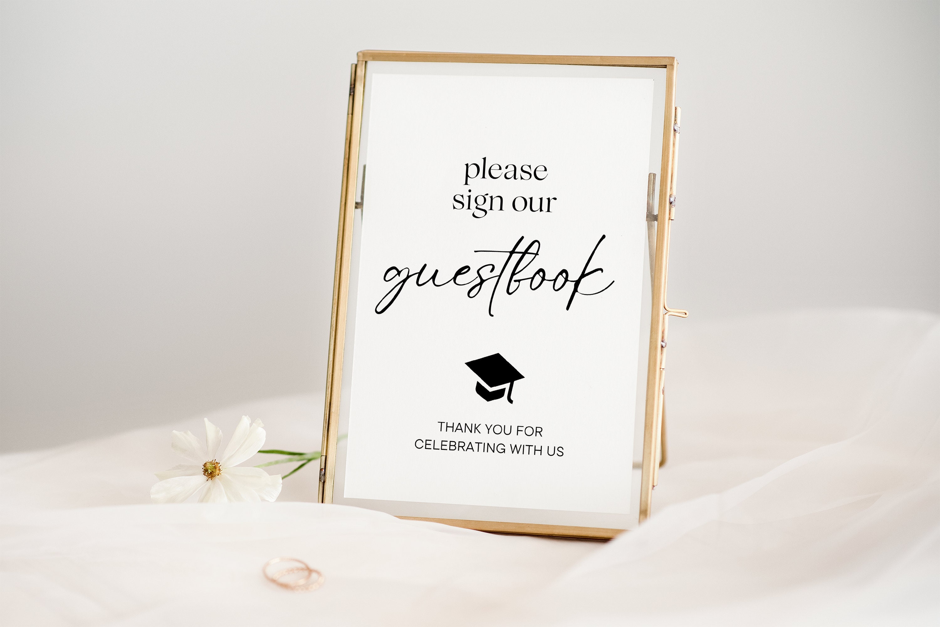 Graduation Party Photo Booth Signs, Guestbook for Grad Party Poster ...