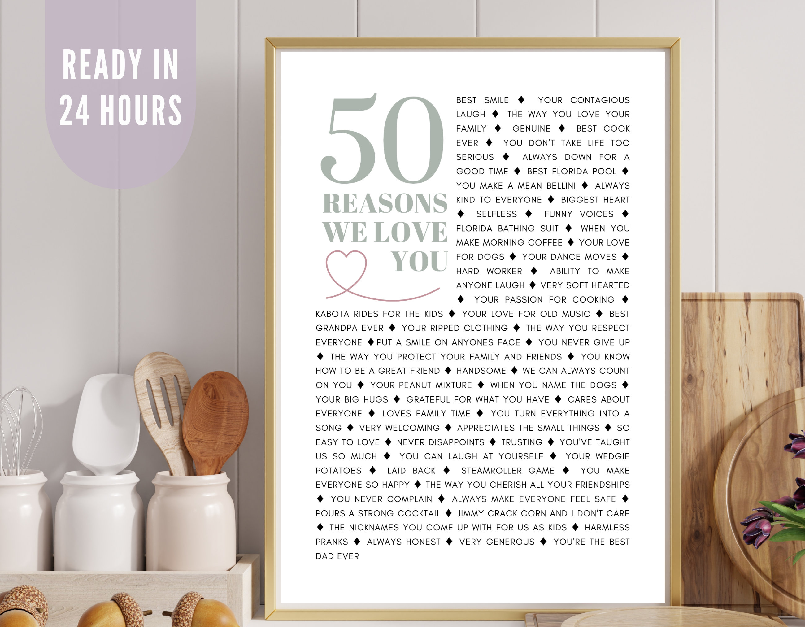 50 Reasons We Love You Printable Things We Love About You - Etsy