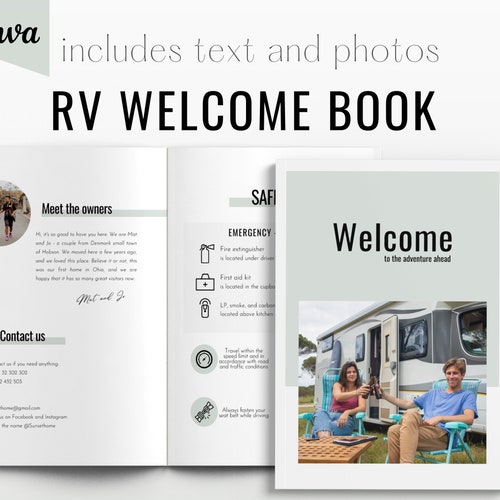 RV Rental Welcome Guidebook Template Motorhome Binder Camper - Etsy