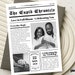 Valentines Cupid Chronicle Newspaper, Editable Canva Template, Custom ...