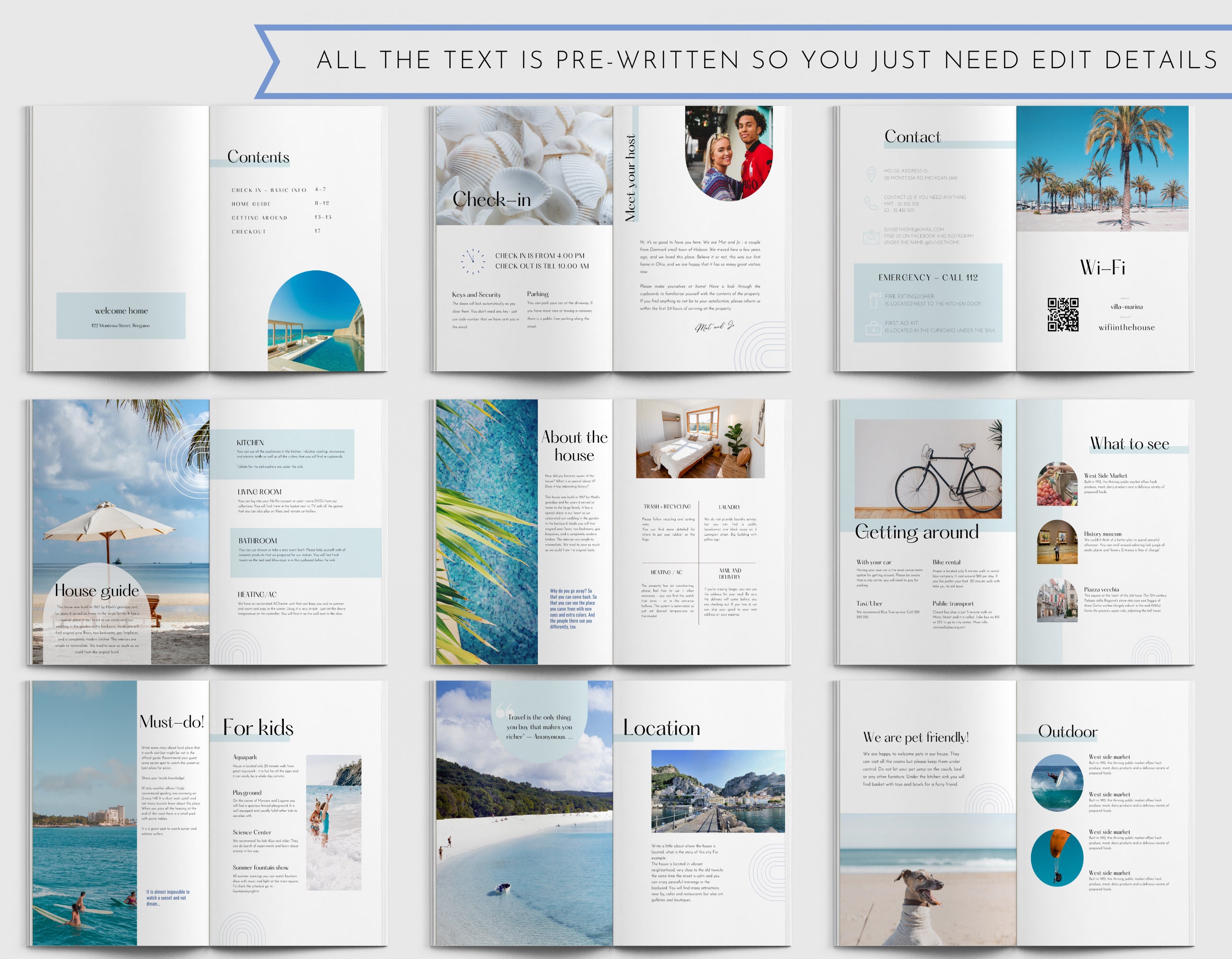 Homeaway Beach House Rental Guest Guidebook Airbnb Airbnb - Etsy