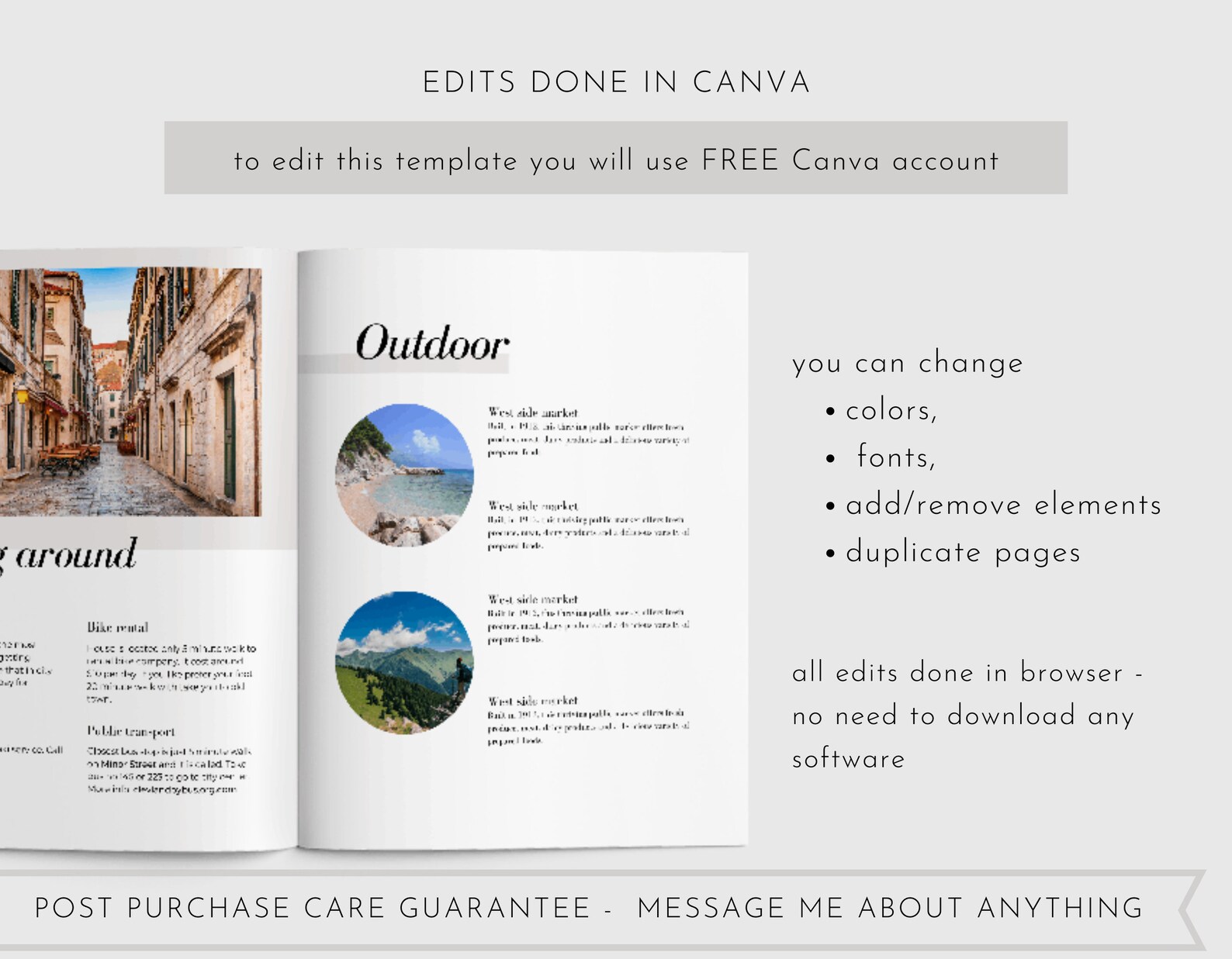 Airbnb Setup Bundle Simple Welcome Book and Signs Template - Etsy